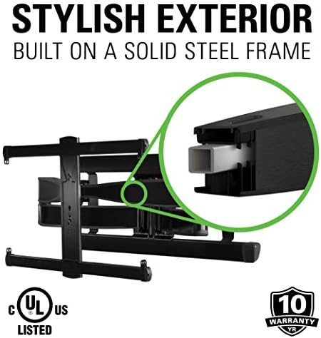 Sanus Vlf728 (B2) Slim Full Motion Swivel TV Bracket (42-90"), Black ...