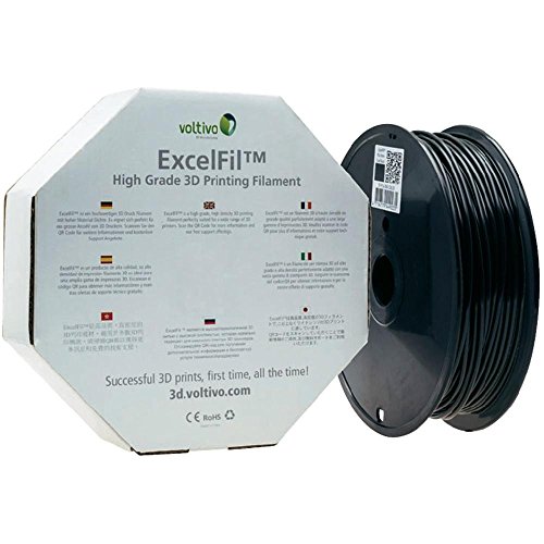 Amazon.com: Voltivo ExcelFil ABS Coal Black 2.85mm 3D Printing Filament ...