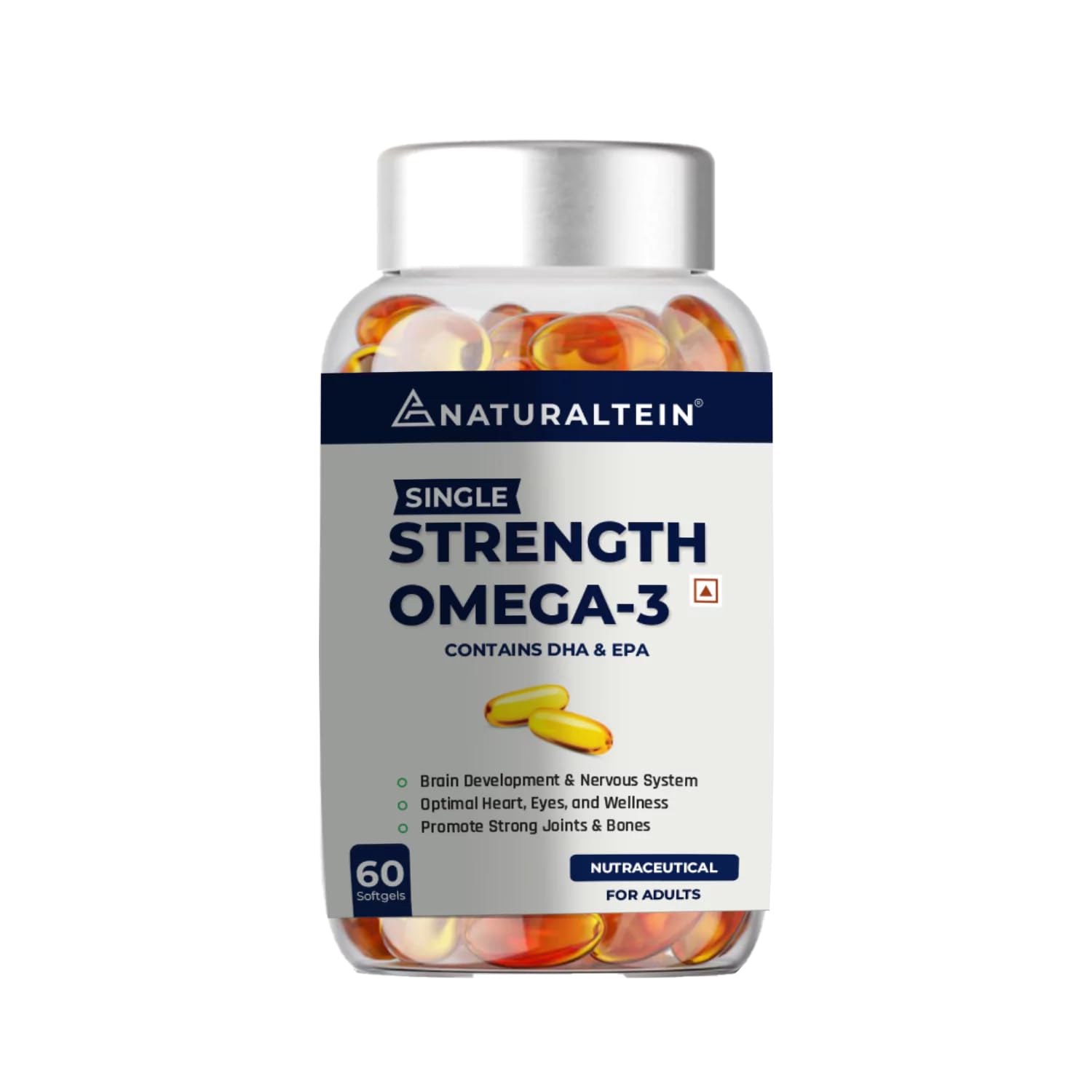 NATURALTEIN – Single Strength Omega 3(60 Capsules), Vitamin E : Amazon.in: Health & Personal Care