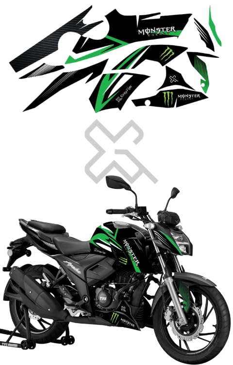 Grayfixx Full Body Sticker for Apache RTR 160/200 4V | Made in Premium ...