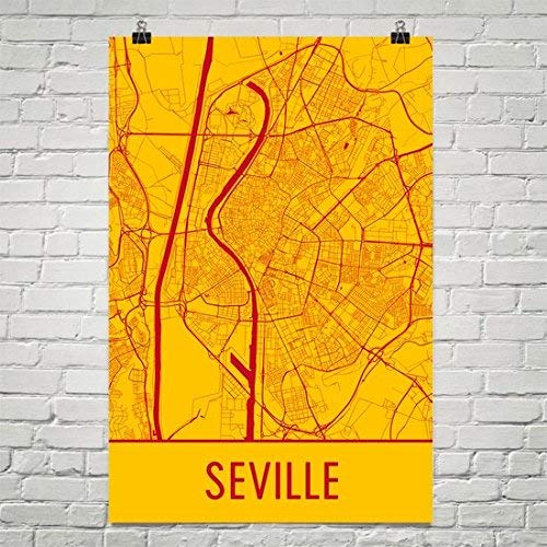 Amazon.com: Seville Poster, Seville Art Print, Seville Wall Art ...