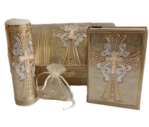 Amazon.com: Religious Gift Set in Chest with candle, religious book and ...