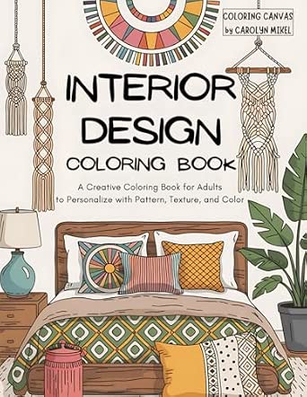 Amazon.com: Interior Design Coloring Book: A Creative Coloring Book for ...