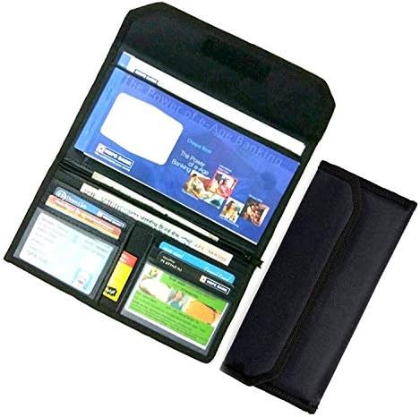 GreatDio Cheque Book Holder Multi Pocket Expanding Zip Pouch Travel ...