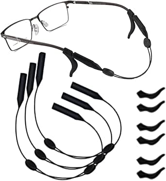 Amazon.com: joaoxoko Adjustable Glasses Strap,No Tail Anti-Slip Sports ...