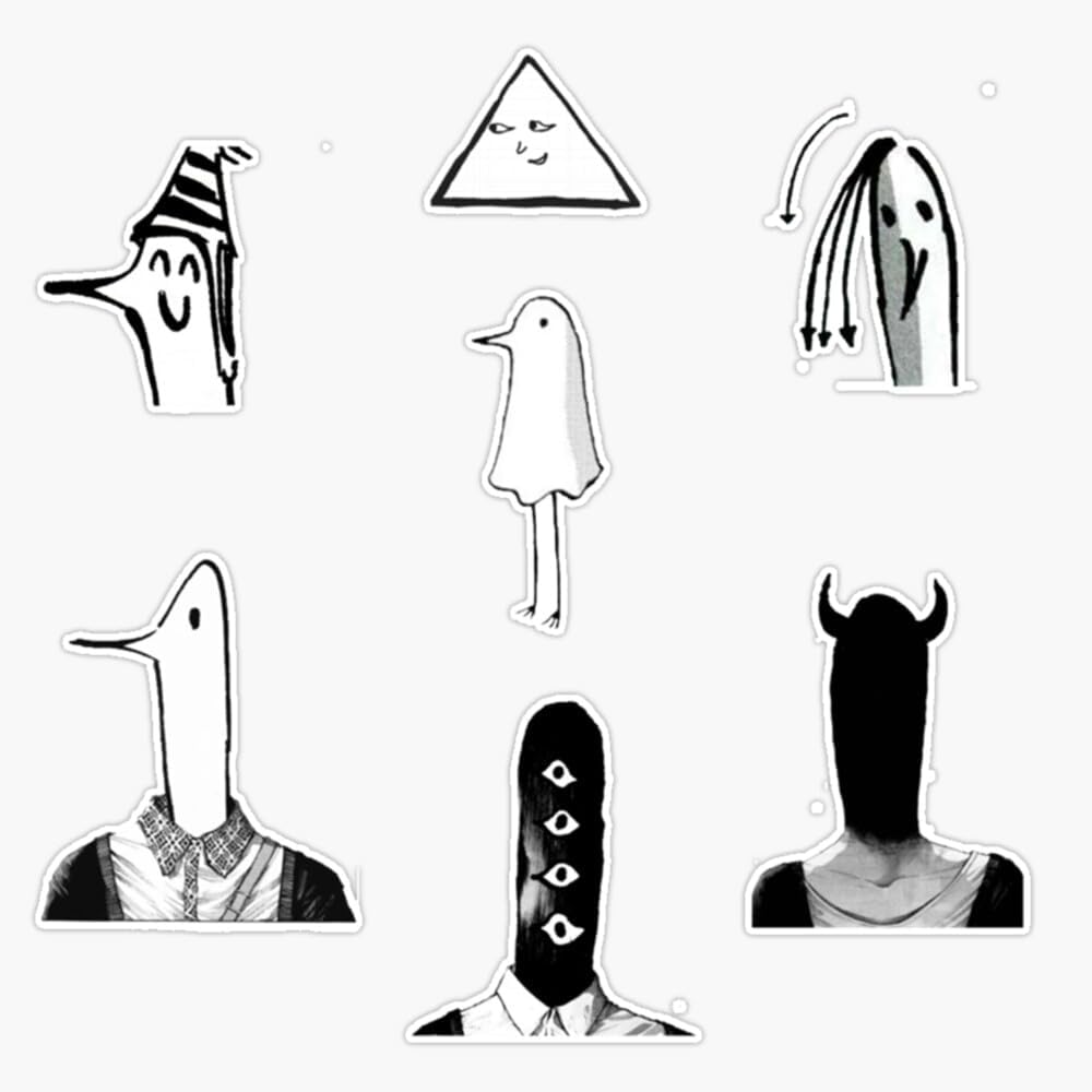 Amazon.com - Punpun All Forms Pack Sticker Vinyl Waterproof Sticker ...