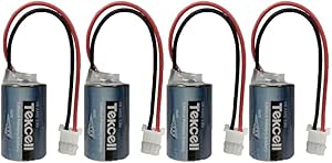 Amazon.com: RUNAAJA (4-Pack) SB-AA02 3.6V 1200mAh Lithium Battery with Plug Replacement LS14250 ...