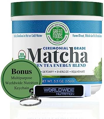 Amazon.com: Green Foods Organic Matcha Green Tea, 5.5 Ounce Matcha ...