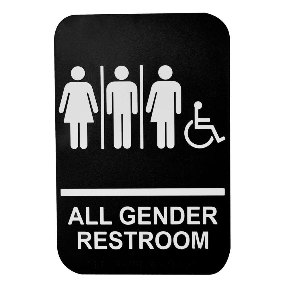 Snapklik.com : TableCraft 695653 "All Gender Restroom" Sign, 6" X 9 ...