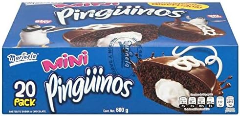 Pingüinos Marinela Mini 600g 20 Piezas de 30g c/u : Amazon.com.mx ...