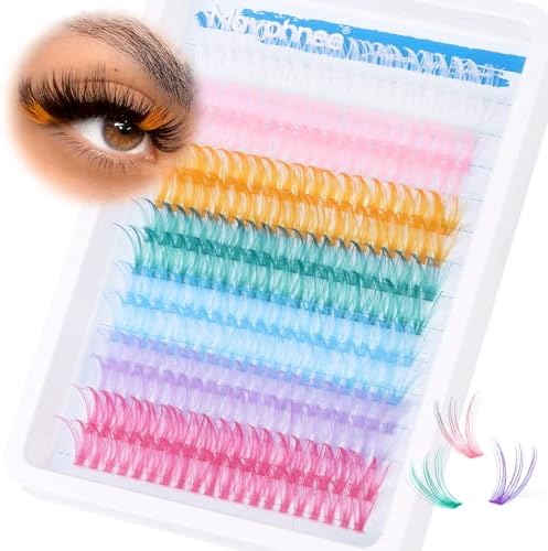 Amazon.com: Colored Lash Extension Individuals 280 Pcs Colored ...