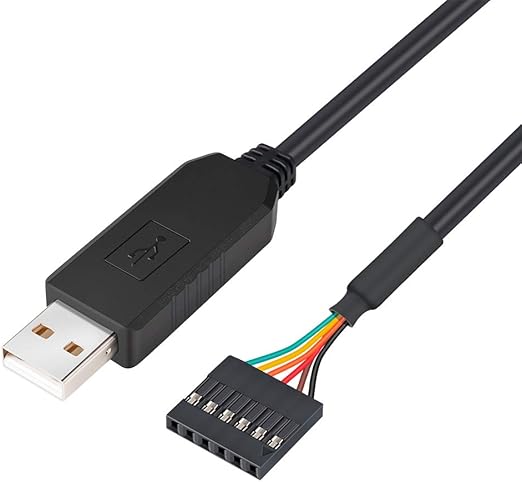 Amazon.com: DTECH FTDI USB to TTL Serial 5V Adapter Cable 6 Pin 0.1 ...