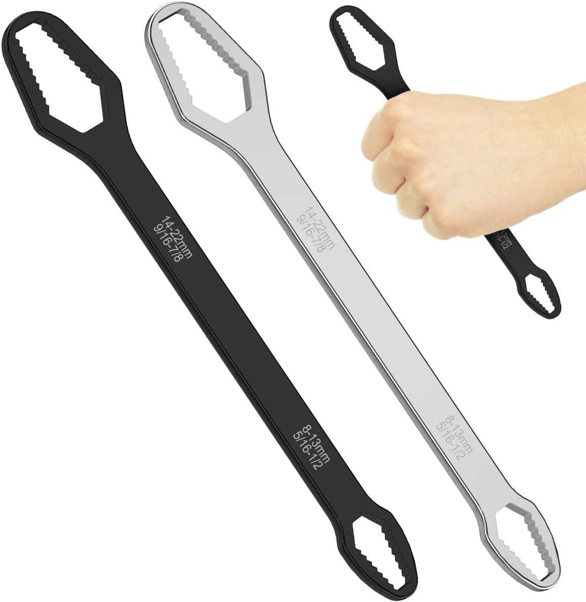 2Pcs Double-Head Torx Wrench Multifunctional Self-Tightening Spanner ...