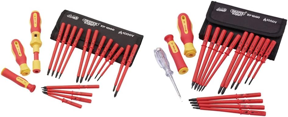 Draper 81762 XP1000 VDE Interchangeable Torque Screwdriver Set (19 ...