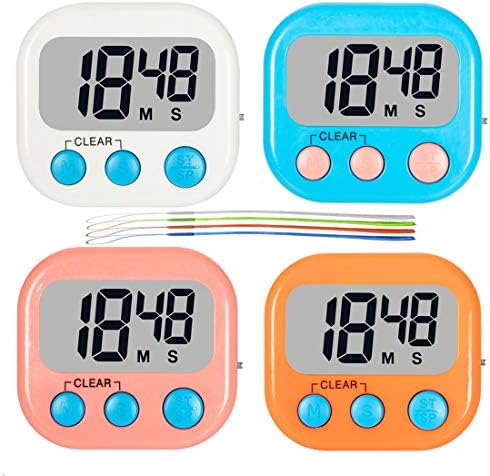 6 Pack Digital Timer for Teacher Small Timers for Kids Magnetic Back ...