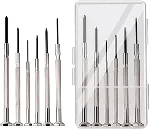 Amazon.com: 6Pcs Mini Screwdriver Set, Eyeglass Precision Repair Tool Kit with 6 Different Size ...