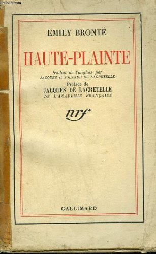 Amazon.com: HAUTE-PLAINTE (BLANCHE): 9782070210527: Emily Brontë: Books