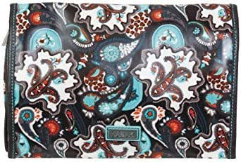 Hadaki Coated Toiletry Pod Roll-Up Luna Blue Paisley : Amazon.in: Beauty