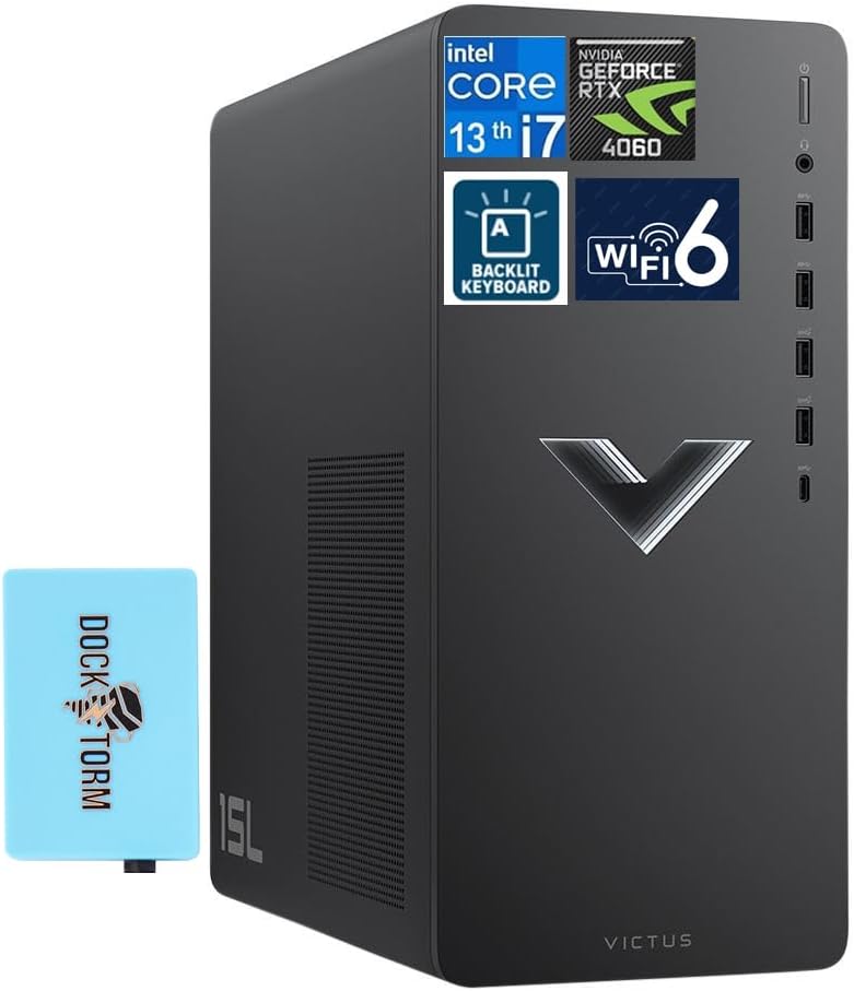 Amazon.com: HP Victus - PC de escritorio para juegos (Intel i7-13700F ...