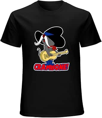 PARING Men's Uncle Pecos Crambone Round Neck T-Shirt Black S | Amazon.com