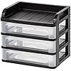 Amazon.com: IRIS Small Desktop Drawer System, 1 Pack, Black : Office ...