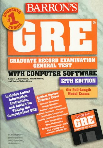 How To Prepare For The Gre With Computer Software: BROWNSTEIN, SAMUEL C ...