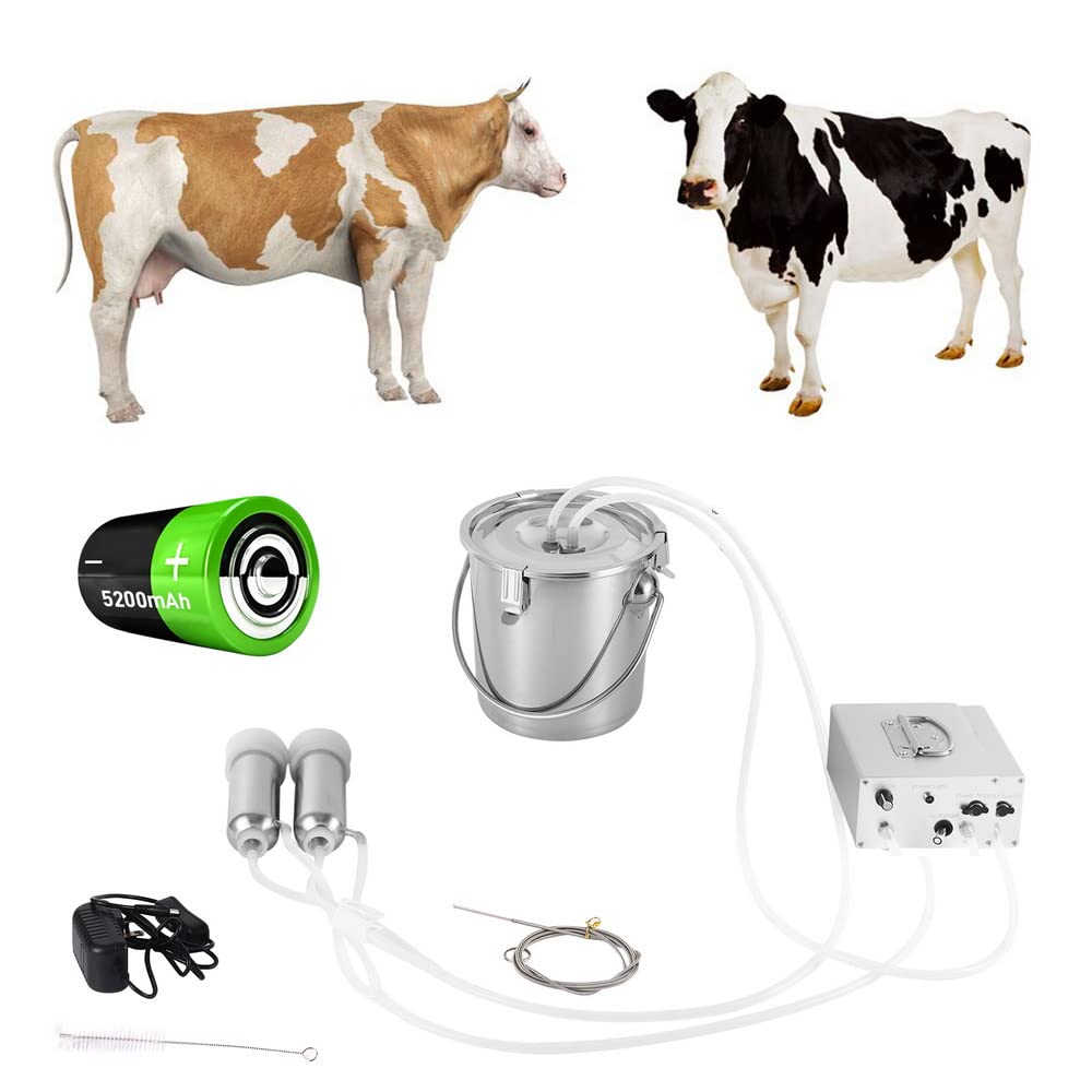 3l Cow Electric Milking Machine Automatic Rechargeable Battery Powered ...