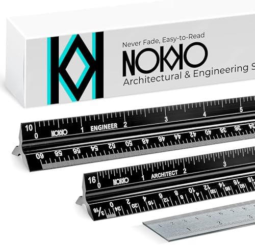 Amazon.com : 12-Inch Architectural and Engineering Scale Ruler Set ...