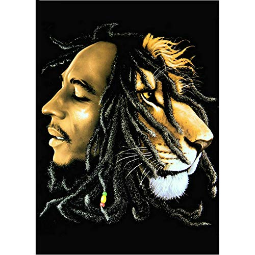 Bob Marley Lion Painting