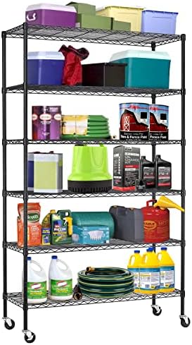 Amazon.com: Ruesleag 6 Tier Storage Shelves,18" Dx48 Wx82 H Wire ...