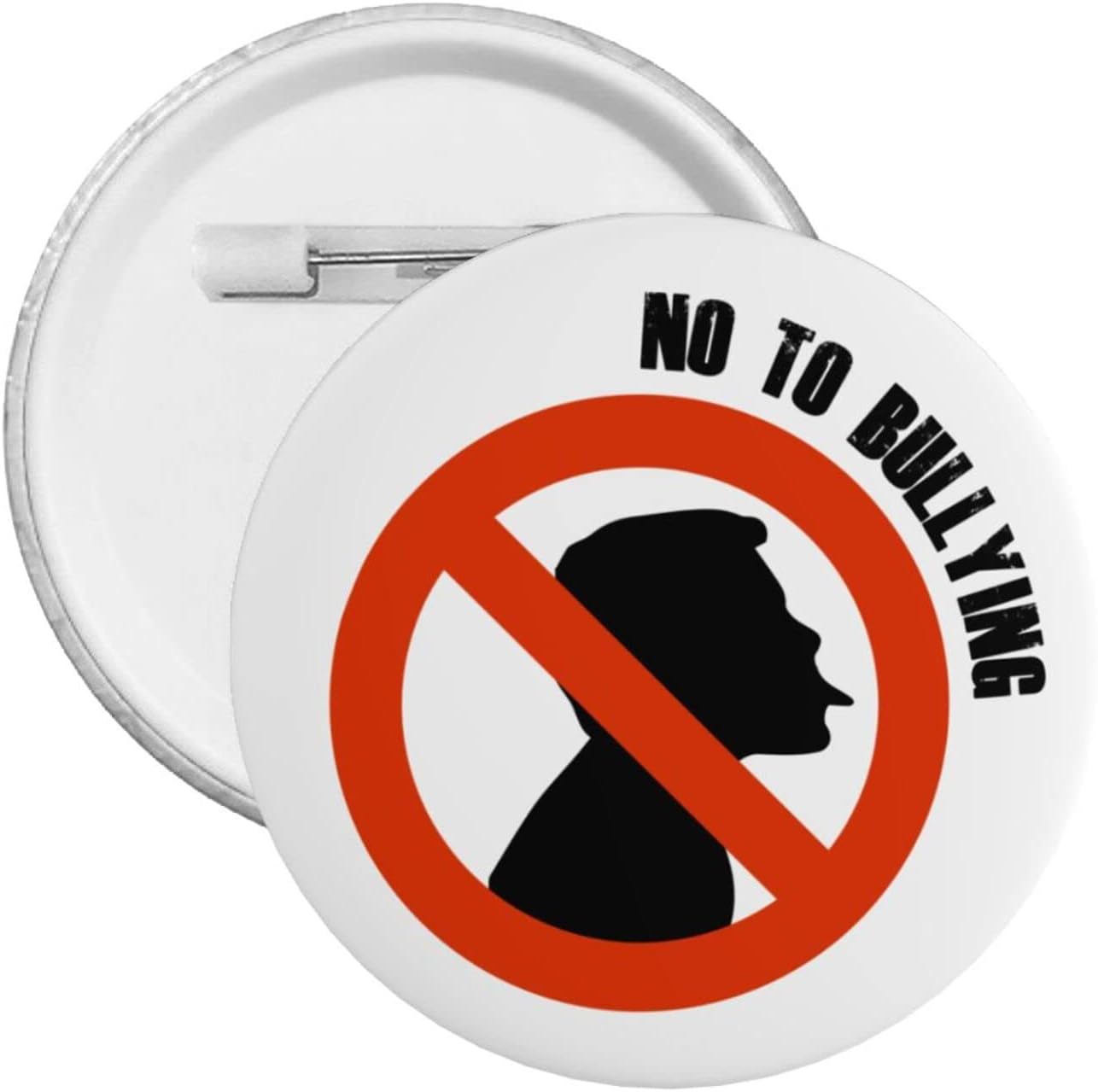 Amazon.com: 12 PCS Stop Bullying Anti Bully 2.35 inch Round Badge Pin ...