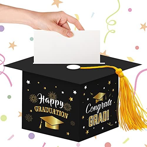 Amazon.com: Graduation Card Box 2024 Graduation Decorations, Congrats ...