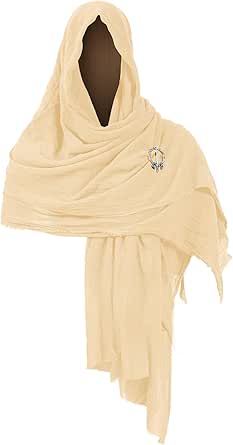 Amazon.com: Post Apocalyptic Hooded Shawl Scarf Medieval Renaissance ...
