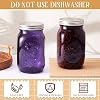 Amazon.com: Yinder 6 Pack 32 oz Mason Jars with Lids Wide Mouth Colored ...