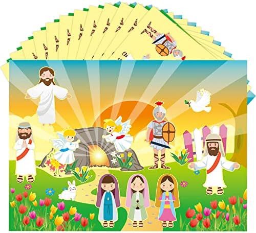 Amazon.com: Make an Easter He Lives Sticker Scenes Resurrection ...