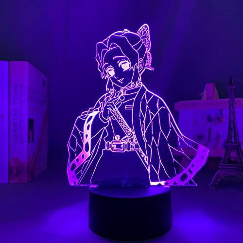 GBUSCH Led Light Anime Demon Slayer Shinobu Kocho for Child Bedroom ...