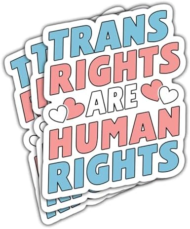 Amazon.com: 3 Pcs Trans Rights are Human Rights Sticker, Transgender ...