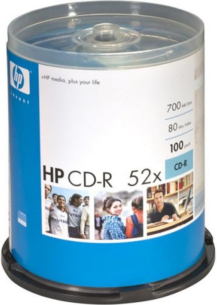 Amazon.com: HP 52x 700mb CDR 100 Pack Spindle : Electronics