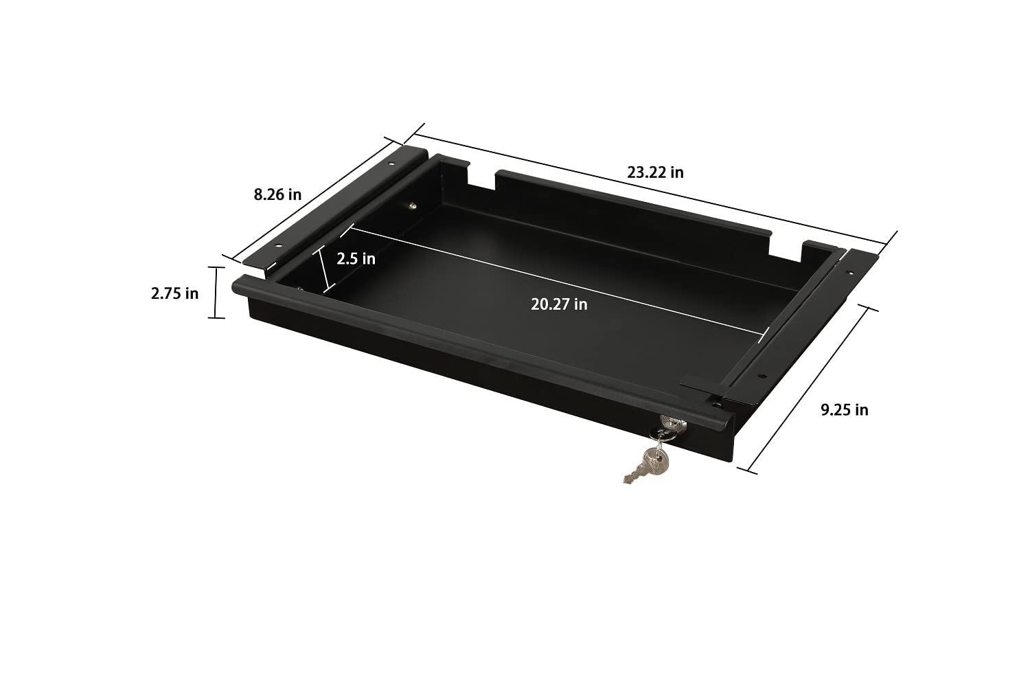 Snapklik.com : TORRAINAKE Pull-Out Desk Drawer - Office Storage ...