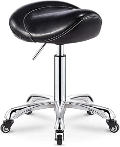 Amazon.com: DEKD Tattoo Stool with Wheels Round Chair High Rolling ...