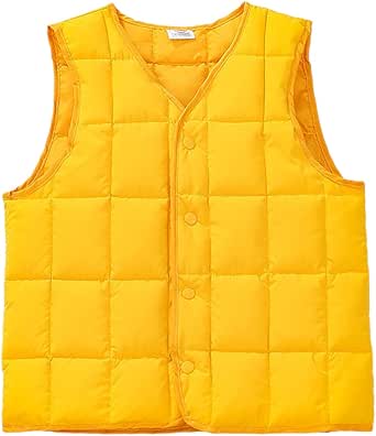 Amazon.co.jp: QPQPQ ダウンベスト 中綿ベスト 中綿入り キッズ服 子供服 無地 軽量 Vネック インナーベスト 暖かい ...