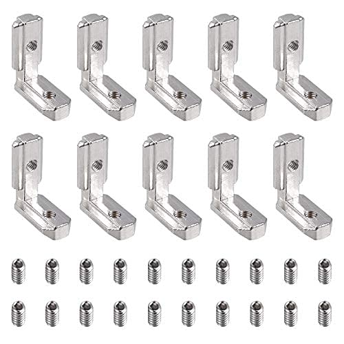 KAILEE 10PCS 3030 T Slot Brackets 90 Degree Interior Corner Connector ...