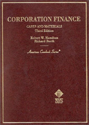Amazon.com: Corporation Finance: Cases and Materials (American Casebook ...
