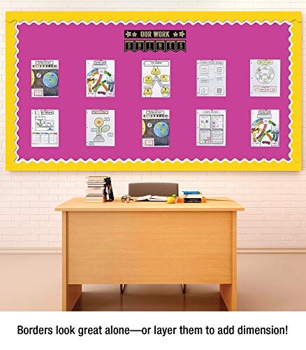 Snapklik.com : Carson Dellosa 36Ft Of Yellow Bulletin Board Borders, 1 ...