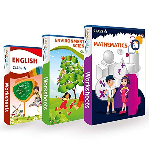 Buy Global Shiksha | Class 4 Worksheets for kids(CBSE, ICSE and other ...