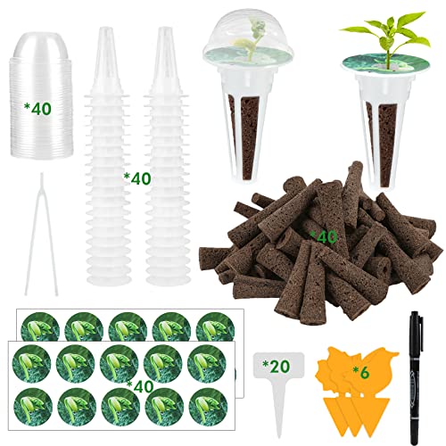208 Pack Growth Sponges Seed Pod Kit for Plant, Seed Starter Pods Kit ...