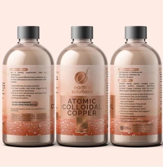 Amazon.com: Copper - Atomic Colloidal Copper Solution for Vitality and ...