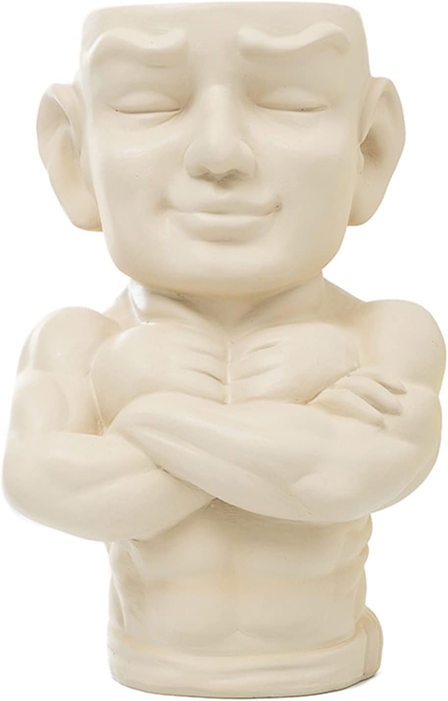 Amazon.com : Flower Pots Indoor Face Planters Pots Head Muscle Man ...