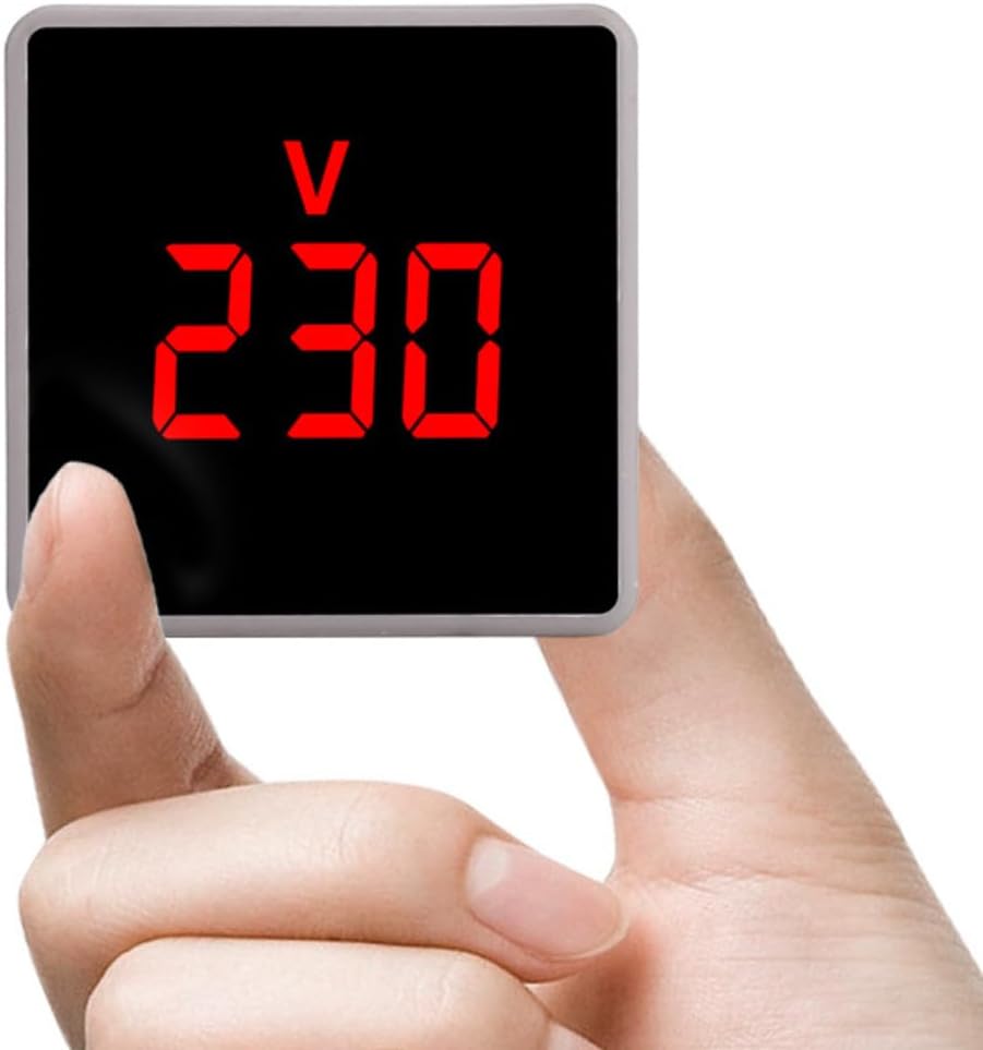 Digital Ac Volt Meter & Amp Meter Upto 50A, 230Ac (A1+V1), Red : Amazon ...