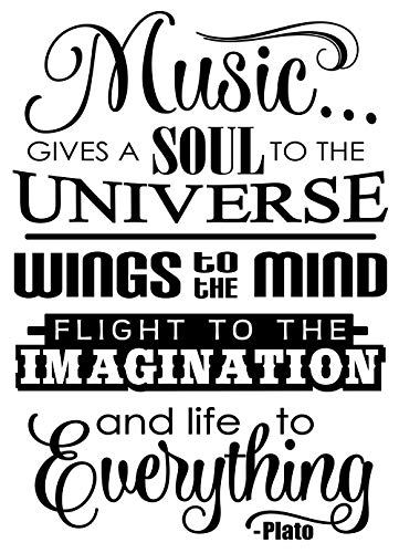 Music Gives A Soul To The Universe Canvas